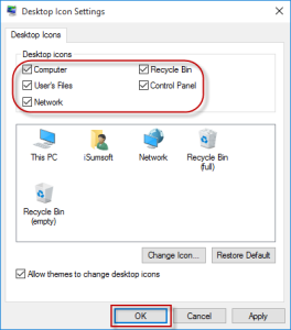 How to Display Icons on Desktop in Windows 10